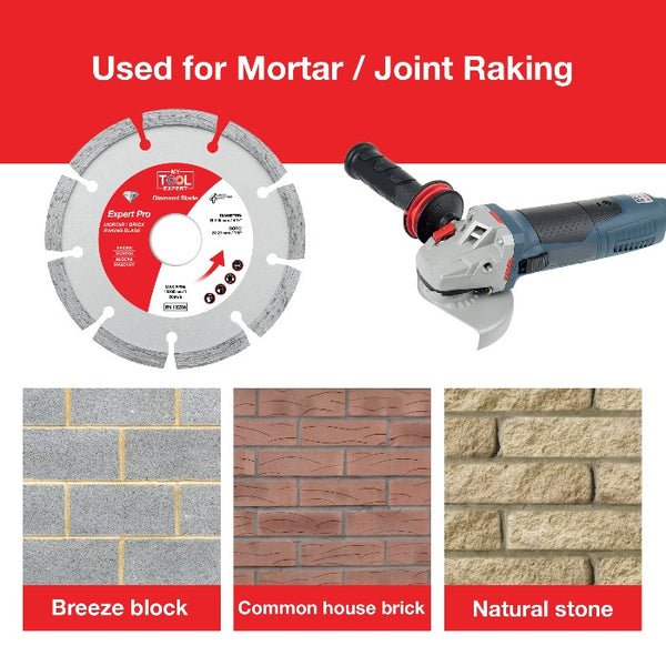 Expert Pro Superior Mortar Masonry Joint Raking Blade for All Angle Gr ...